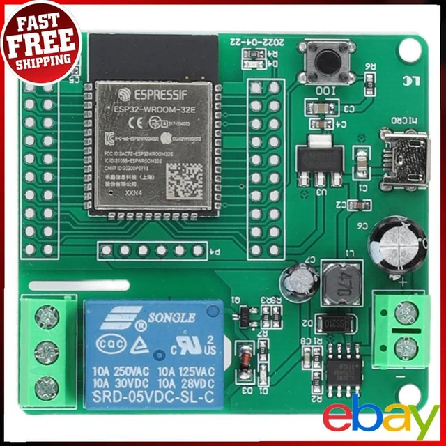 Esp32 Esp32 Wroom Development Board Dc 5 3060v Esp32 Wifi Bt Ble Relay Module £887 Picclick Uk