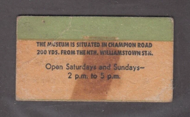 VICTORIAN TRAIN TICKET.AUSTRALIAN Railway Historical Society.Railway ...