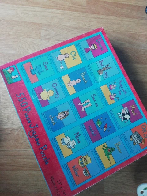 DICK'S HOUSE 550 Piece Vintage 2001 Jigsaw Puzzle Sealed Rude Cartoon ...
