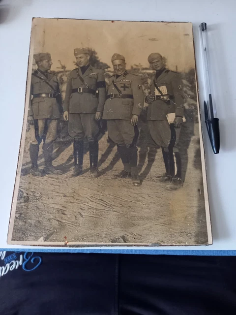 FOTOGRAFIA MILITARE UFFICIALI Milizia Cappellano Militare Mvsn Ww2 EUR ...