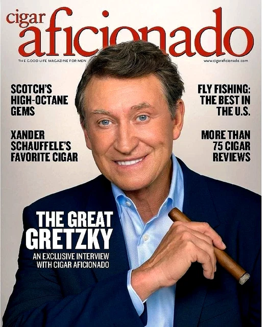 CIGAR AFICIONADO MAGAZINE March April 2025 WAYNE GRETZKY Cover £7.64 ...