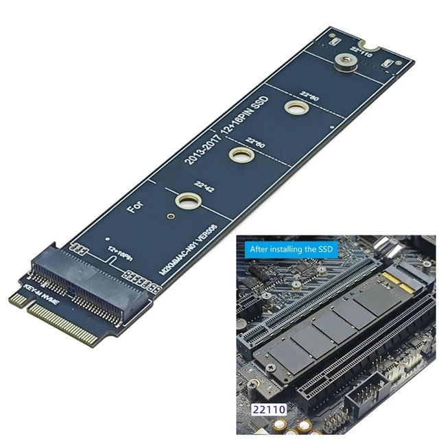 UPGRADES M.2 NVME SSDs Adapters Card for 2013 2014 2015 2017 A1465 A1466 £8.54 - PicClick UK