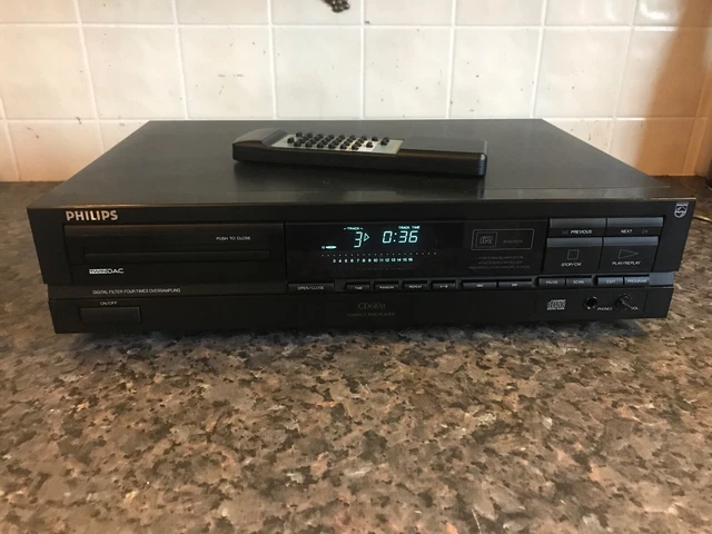 LETTORE CD PHILIPS Cd 610 Mk Ii Telecomando Philips Tda1543 Chip Cdm 4/ ...