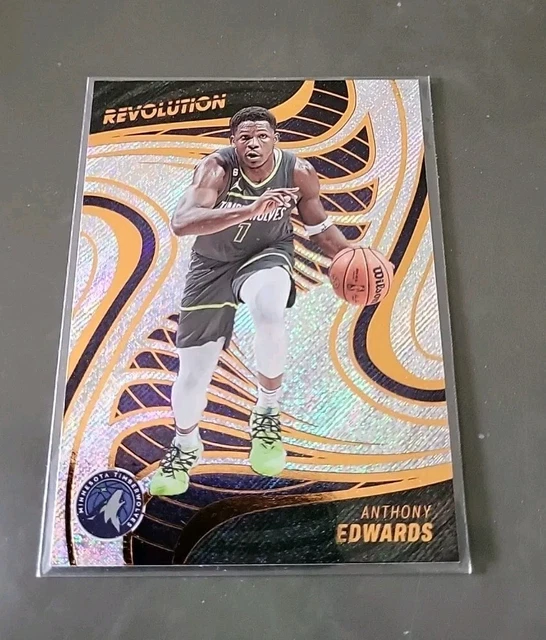 CARTA NBA ANTHONY Edwards Panini Revolution 2022-23 #46 Lupi Di Legno ...