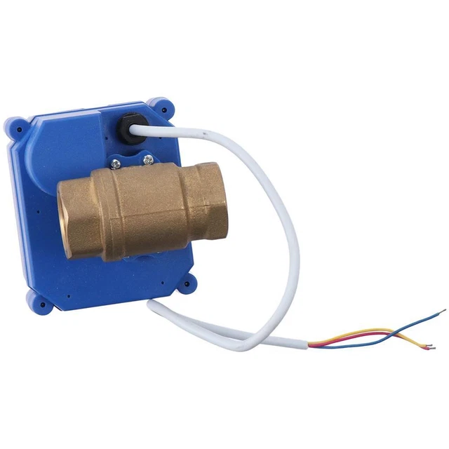 1/2& MOTORIZED BALL Valve 9-24V DC Shut-Off Switch Durable Gas Valve ...