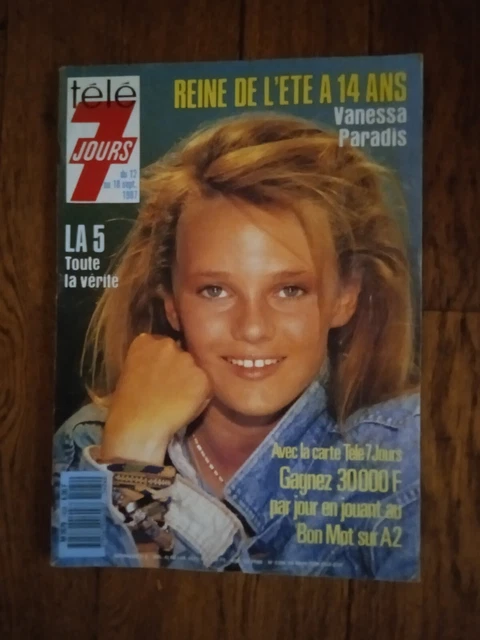 MAGAZINE TÉLÉ 7 jours de 1987 - Vanessa Paradis EUR 5,00 - PicClick FR