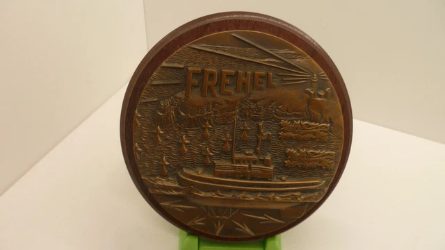 RARE TAPE DE BOUCHE CAP FREHEL SIGNEE, BRONZE , BRETAGNE -BATEAUX ...