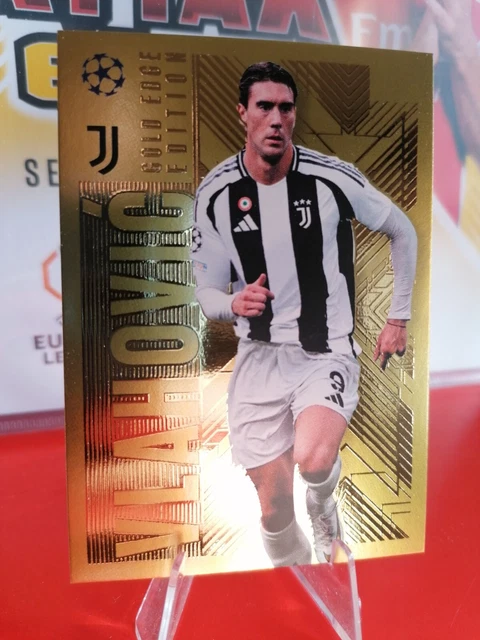 DUSAN VLAHOVIC - Gold Edge Edition Card # GOL 7 - Topps Match Attax ...