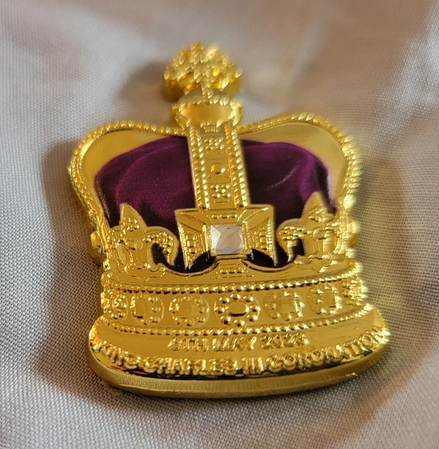 GOLDMÜNZE KÖNIG KARL III Krönung signiert Königsfamilie Königin Camila ...