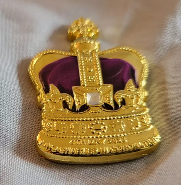 KING CHARLES III Coronation Gold Coin Signed Royal Family Queen Camila ...