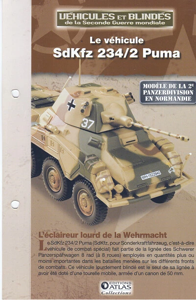 WWII VEHICLE & Blind Book - Puma 234/2 - Tank £5.96 - PicClick UK