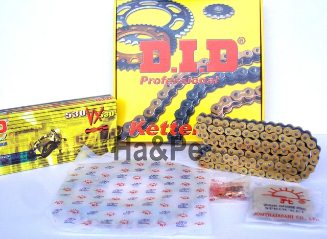 TRIUMPH TIGER 955 i Spokes DID Chain Set Chain Kit VX 530 G&B Gold 2001 ...