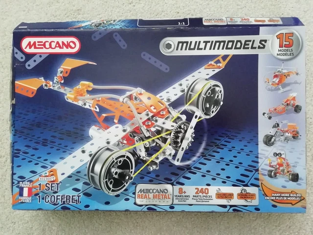 MECCANO 6023647 MULTIMODELS 15 - Airplane helicopter car motor bike ...