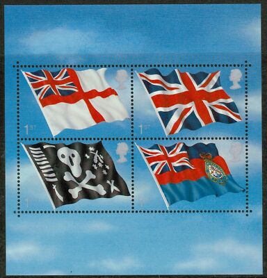 GB UK 2001, Underwater Flags Block Sheet New MNH** SG 2206 & BF15 £3.60 ...
