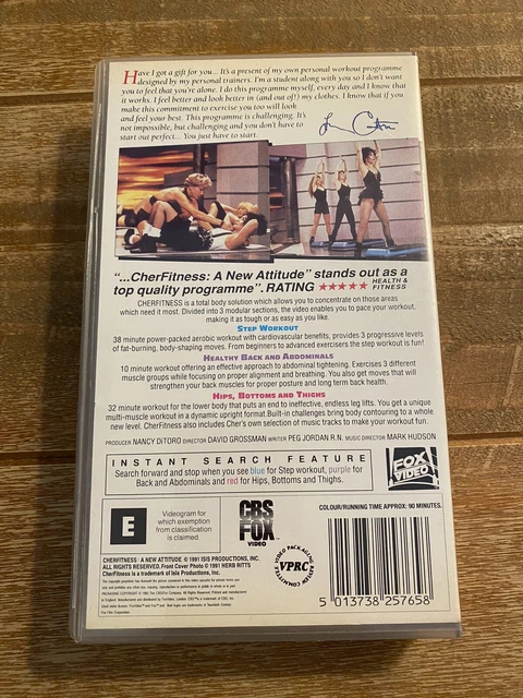 CHER FITNESS A New Attitude VHS Video Exercise Fitness Health Workouts ...