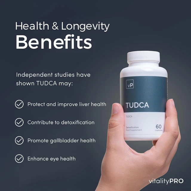 VP TUDCA 250MG 60 Capsules Over 99.5% Purity Healthy Liver Detoxification RRP£40 £25.99 ...