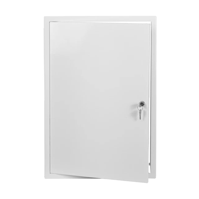 METALLO BIANCO ACCESSO Pannello 500mm x 250mm Con Blocco/Chiavi Ispezioni Porta EUR 26,91 ...