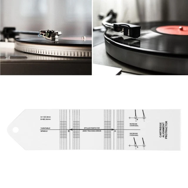 TURNTABLES CARTRIDGE ALIGNMENT Gauges Protractors for Accurate Stylus ...