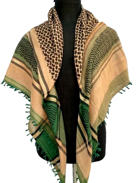 ORIGINAL PALESTINIAN KEFFIYEH Shemagh Arab Hatta 100% Cotton Desert ...