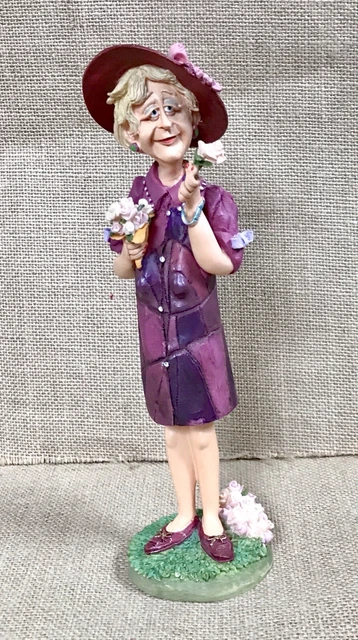 DOUG HARRIS FOXY Ladies Lilith Wobbler Figurine Old Woman Bobble Body ...