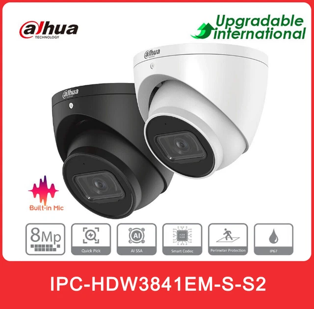 DAHUA AI 8MP IPC-HDW3841EM-AS Starlight PoE IP Camera IR 30m In Mic H ... DAHUA AI 8MP IPC-HDW3841EM-AS Starlight PoE IP Camera IR 30m In Mic H ...