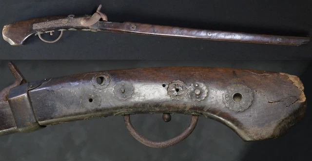 ANTIQUE JAPAN SAMURAI Teppo matchlock musket shaft 1700s £241.59 ...