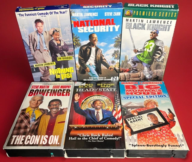 COMEDY VHS LOT - HTF Martin Lawrence, Eddie Murphy, Chris Rock - FREE ...