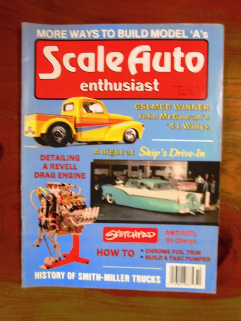 MAGAZINE SCALE AUTO Enthusiast October 1987 Vol. 9 No.3 Great ** Must ...