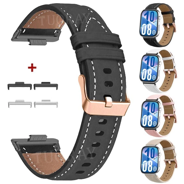 FOR HUAWEI WATCH Fit 3/Fit 4/Fit 4 Pro Replacement Leather Strap Band ...
