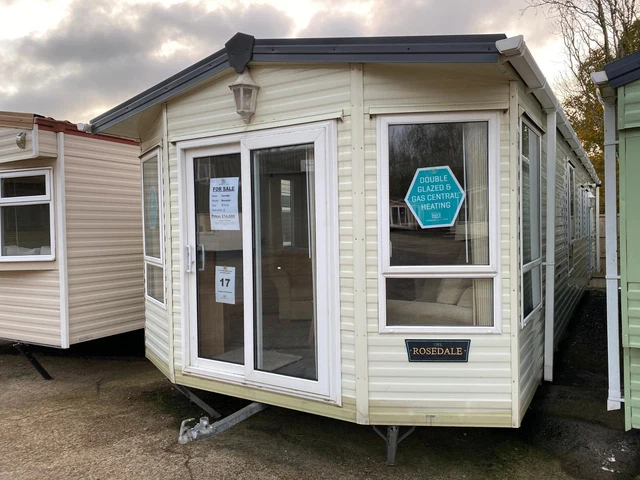 DOUBLE GLAZED & Central Heated 2 Bedroom Static Caravan with Sliding ...