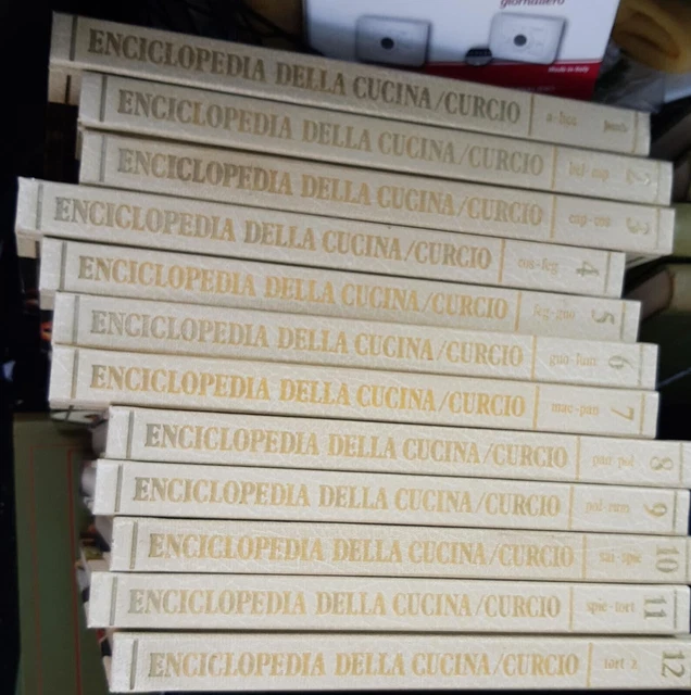 NUOVA ENCICLOPEDIA DELLA Cucina Curcio 12 Volumi 1980 EUR 30,00 ...