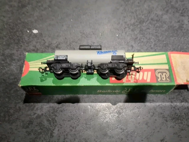 BTTB TT GAUGE Scale 1:120 Rheinmetall Grey Bogie Tank Wagon Boxed 5419 ...