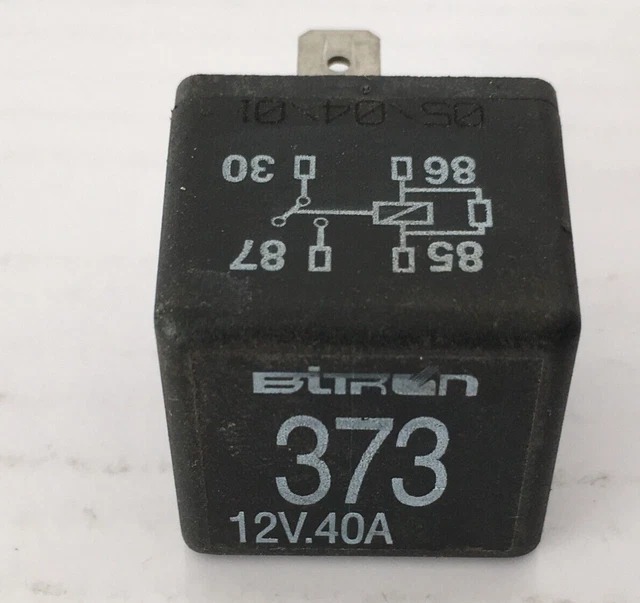 AUDI VW SEAT Skoda Black Relay Bitron OMP No373 4-Pin 12V 40A ...