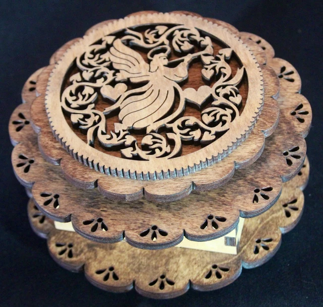 MUSIC BOX- HAND Made- Christian Angel 2 Theme £52.66 - PicClick UK