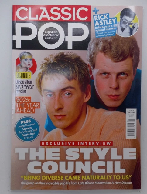 CLASSIC POP MAGAZINE Feb 2026 The Style Council, Blondie, Rick Astley ...