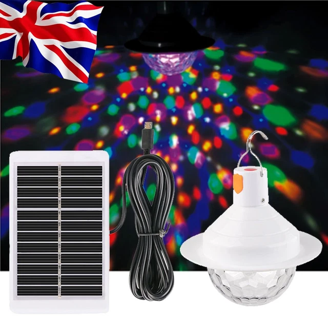 DISCO LIGHT SOLAR Outdoor Light Magic Ball Light Party Light LED Stage ...