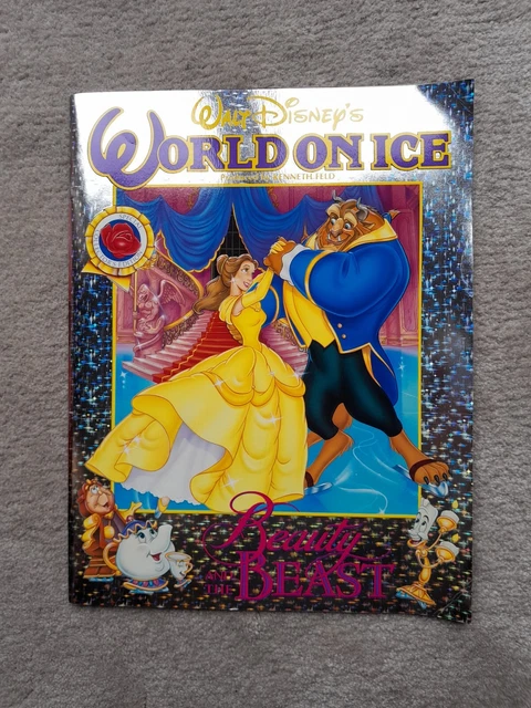 DISNEY WORLD ON Ice Beauty and the Beast Souvenir Program Book 1993 £5. ...