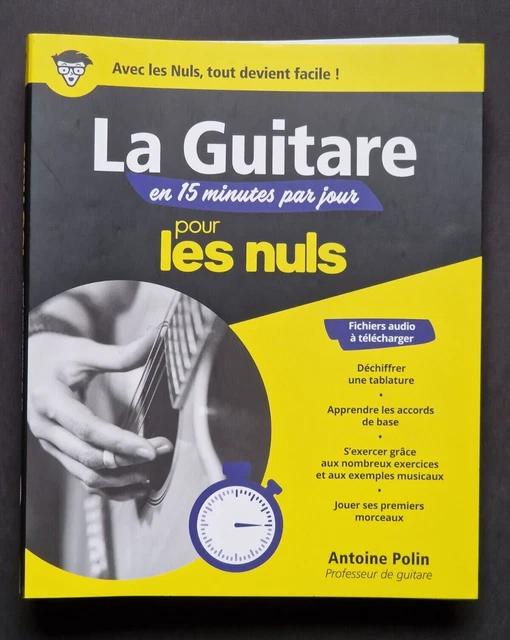 LIVRE LA GUITARE pour les NULS - Méthode 17x21 ép. 3 cm 292 pages ...