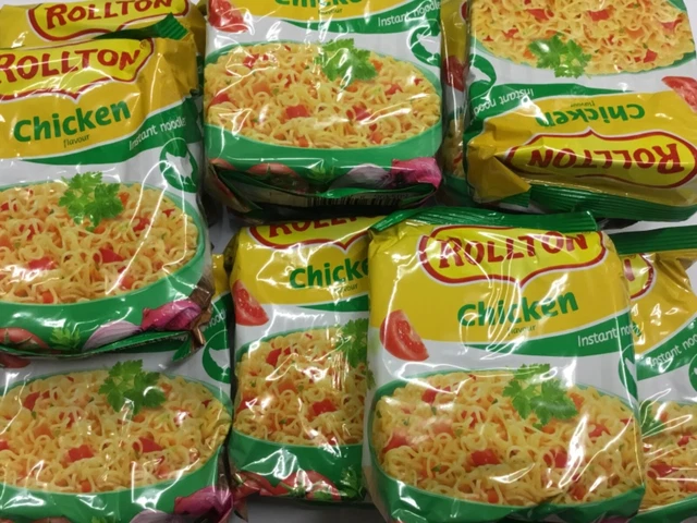 ROLLTON INSTANT NOODLES x 10 packs of 60 gr ,-CHICKEN FLAVOR £6.89 ...