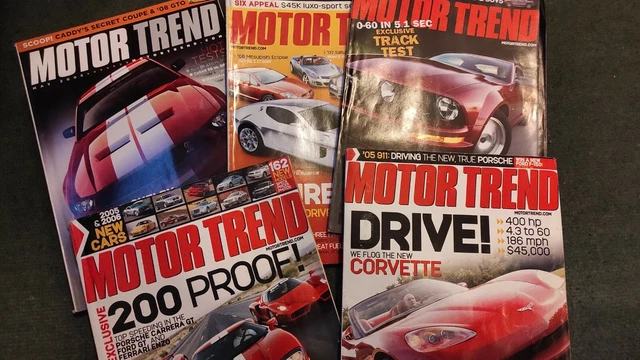 5 ISSUES OF Motor Trend Magazine September October November 2004 March ...