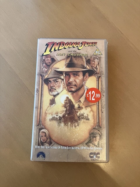 INDIANA JONES AND the Last Crusade VHS video tape pal CIC case Harrison ...