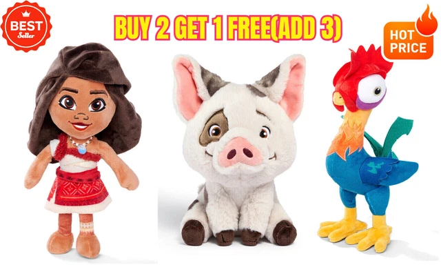 MOANA PET PIG Maui Pua Heihei Stuffed Plush Doll Gift Soft Toy Plush ...