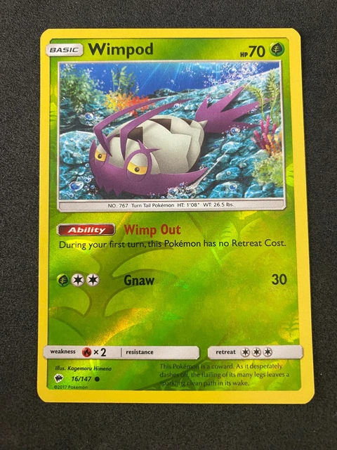 POKEMON WIMPOD 16/147 Burning Shadows Reverse Holo VLP/NM EUR 0,73 ...