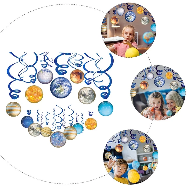 SPACE THEME DECOR Solar System Decorations Party Streamers Planet $32. ...