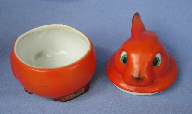 ART DECO TOBACCO Jar Germany Orange Rabbit Bunny Humidor £236.23 ...