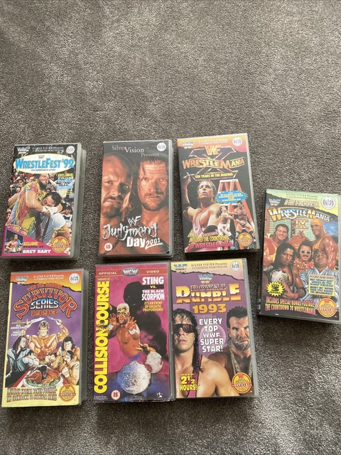 BUNDLE OF VIDEO Tapes VHS WWE/WWF Battle of the Superstars Untested 90s ...