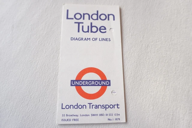 LONDON TRANSPORT UNDERGROUND Tube Map Diagram of Lines 1973 No 1 EUR 24 ...