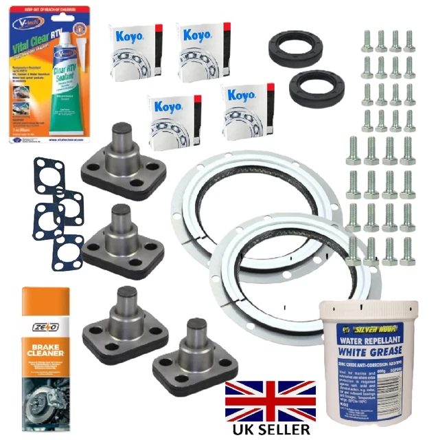 SUZUKI JIMNY FRONT Axle Kingpin Swivel Joint KOYO Bearings Complete Kit ...