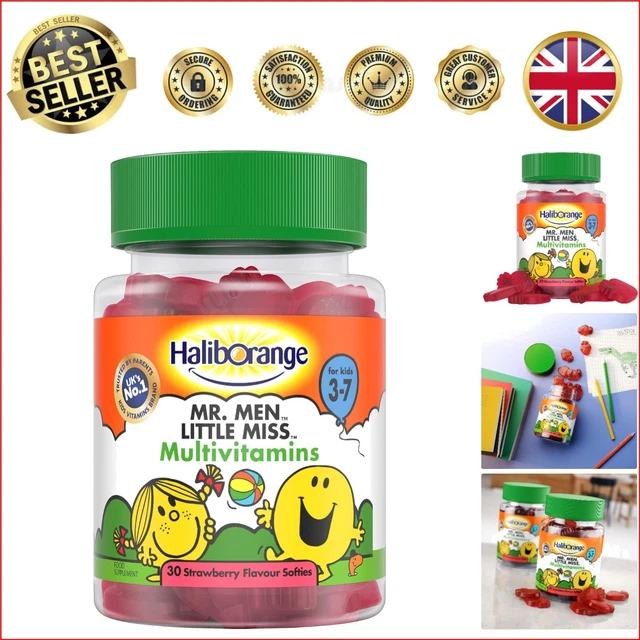 KIDS MR. MEN Little Miss Multivitamins Strawberry Softies, Capsule £9. ...