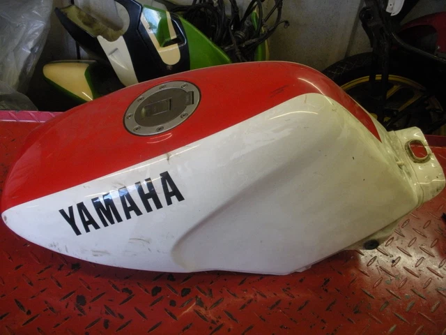 YAMAHA TZR125 2RH Red/White Fuel Petrol Tank No Rust But One Side ...